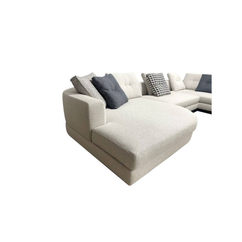 Large L-Shaped Sectional Sofa with Round Chaise - Doen Furniture